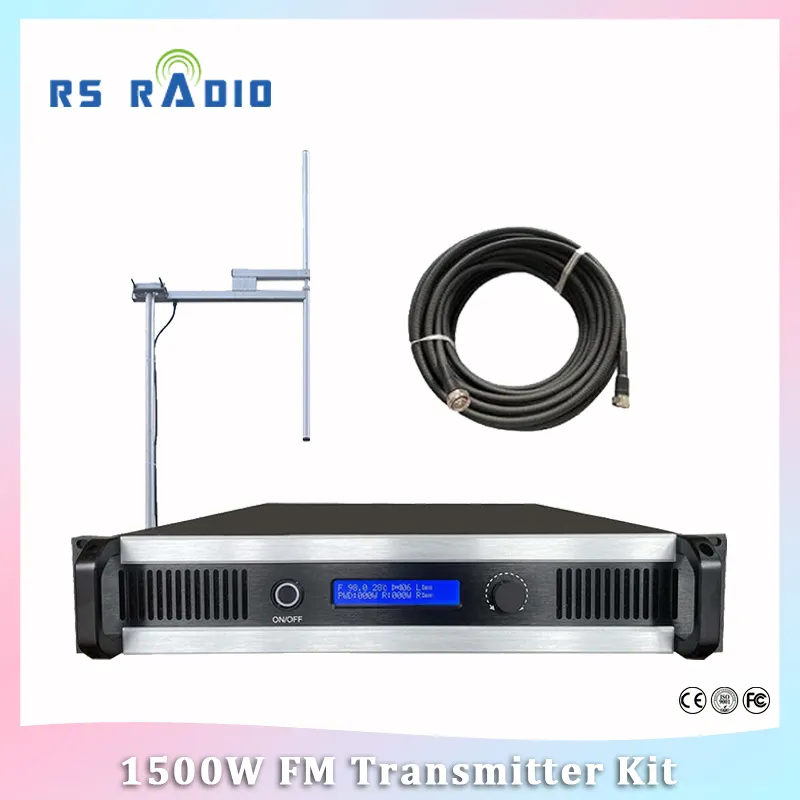 1.5KW 1500W Wireless Professional Fm Broadcast Radio Transmitter 87.5 ...