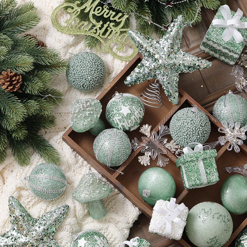 Christmas balls green store