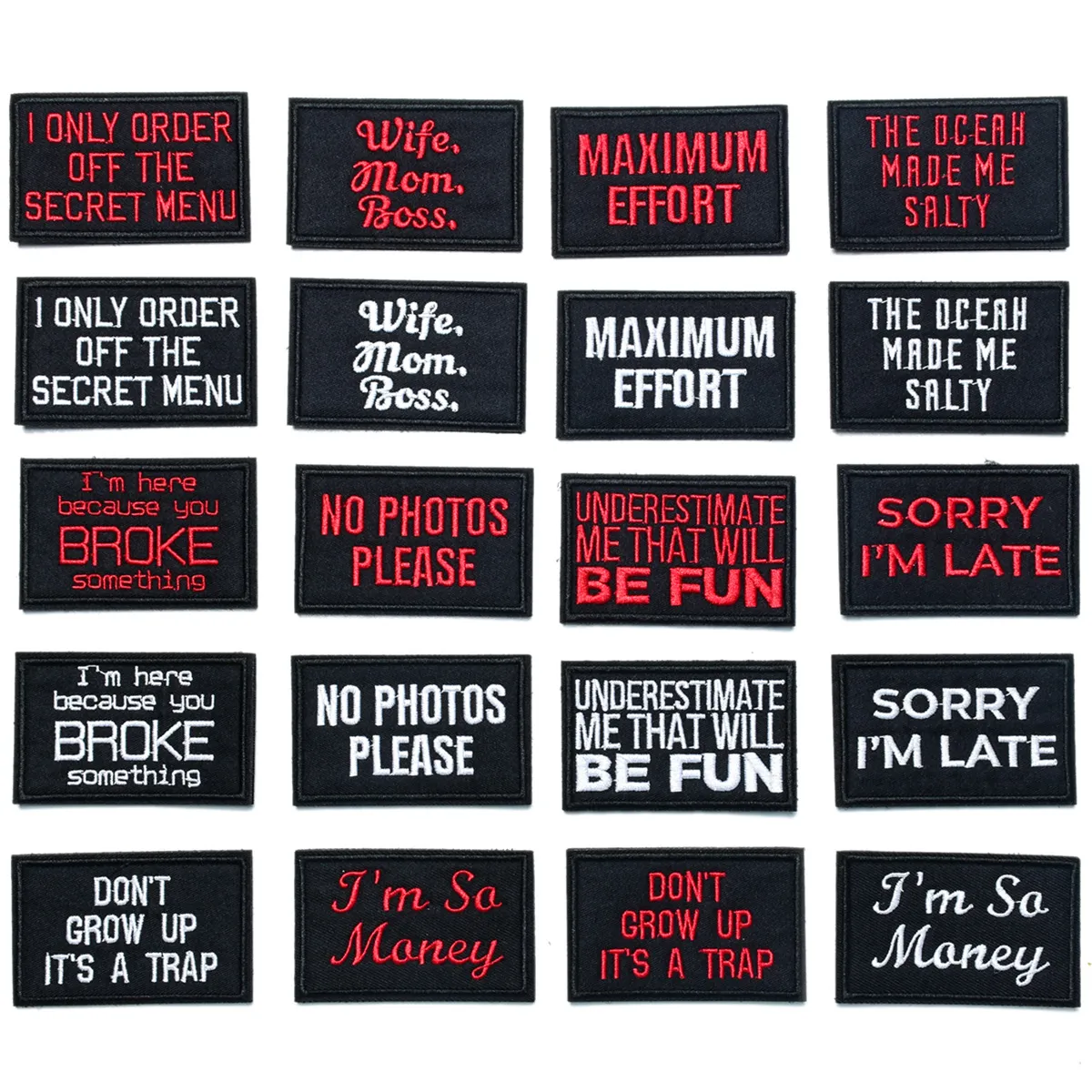 Luxury Custom Logo Rectangular Badge With English Alphabet For Tactical ...