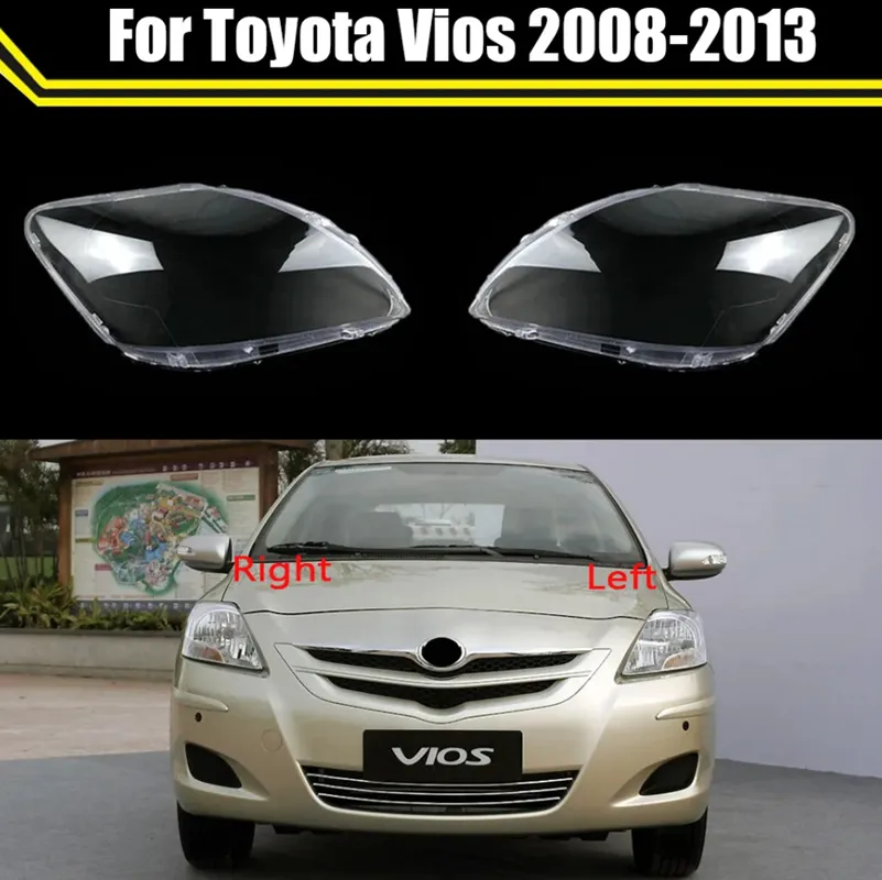 DHgate.com:Toyota Vios 2008-2013 Headlight Cover, Front Glass Headlight ...