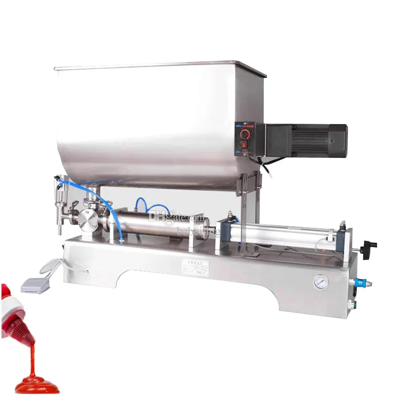 U-shaped Large Hopper Stirring Filling Machine for Tomato Chili Sauce ...