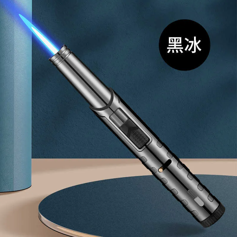 Flameless Lighter Torch: Blue Flame Spray Gun, Butane Jet Torch Lighter ...