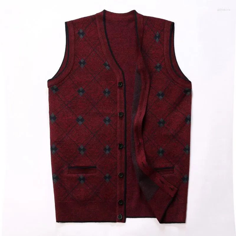 DHgate.com:Men's Vests Men Sleeveless Knit Cardigan Vest Buttons Down V ...