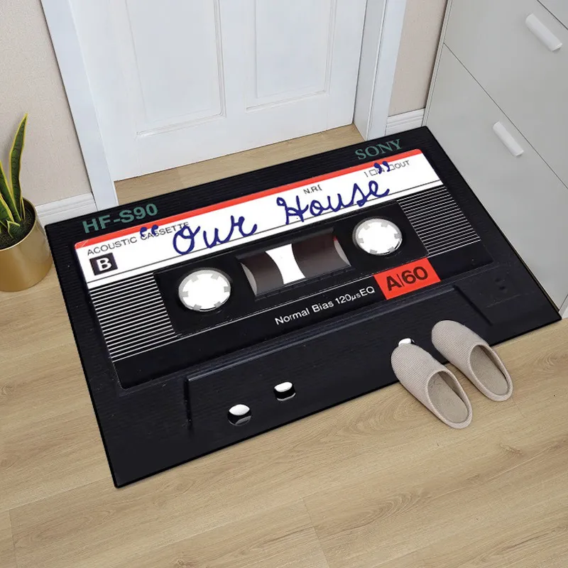 DHgate.com:Retro Cassette Music Tape Doormat: Non-Slip Welcome Mat for ...