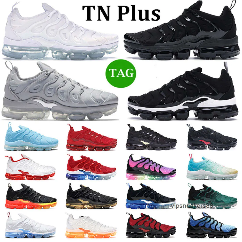 TN Plus Grey Running Shoes Unisex Triple Black/White/Lemon Lime/Blue ...