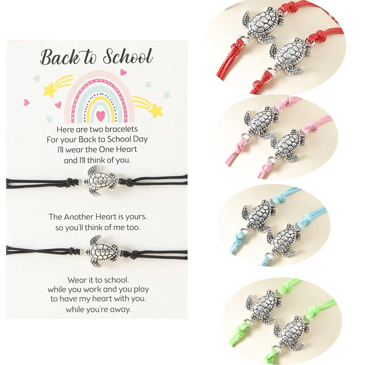 Matching Heart Bracelets - Back to School Gift Set, Mommy and Me ...