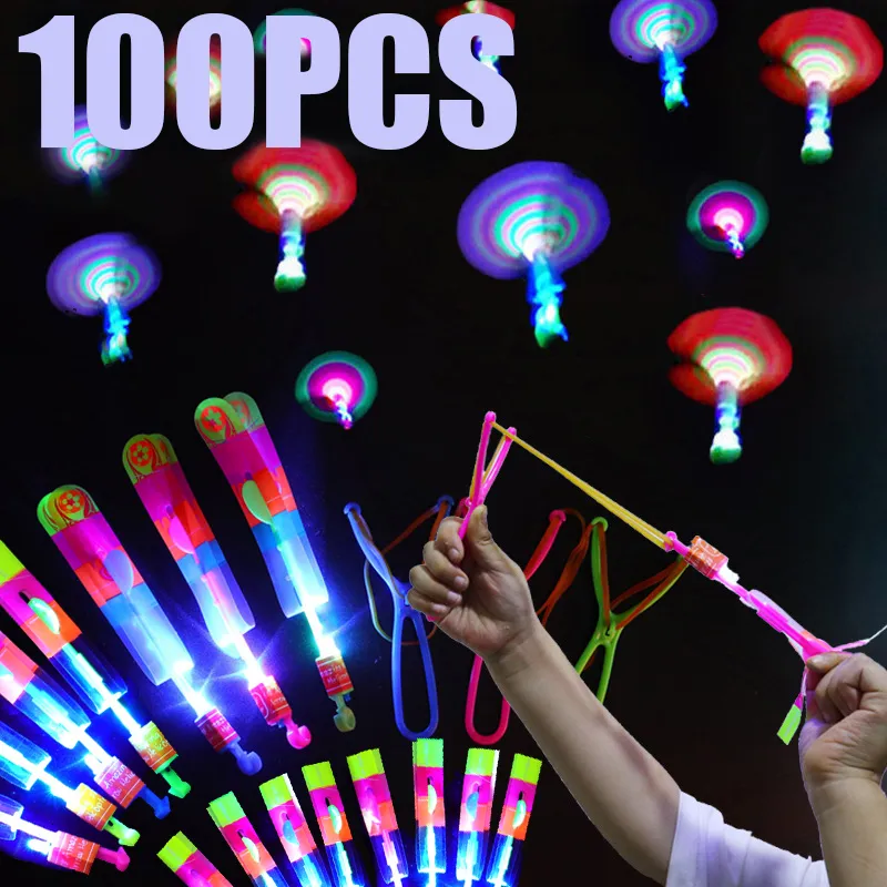 DHgate.com:100Pcs LED Light Toy Rocket Helicopter Flying Toys, Fun Gift ...
