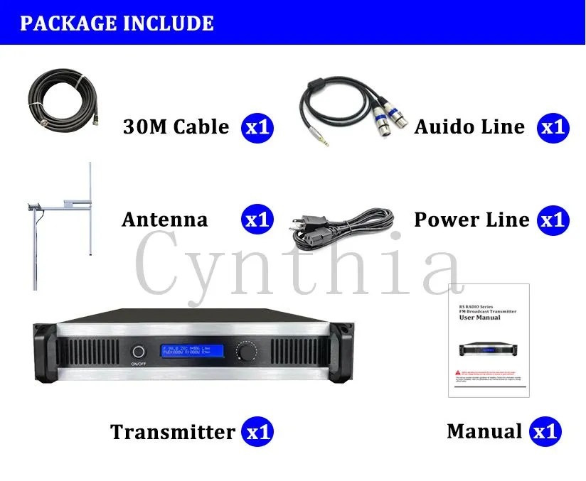 FM Radio Station Transmitter: 600W FM Transmitter Kit With Dipole ...