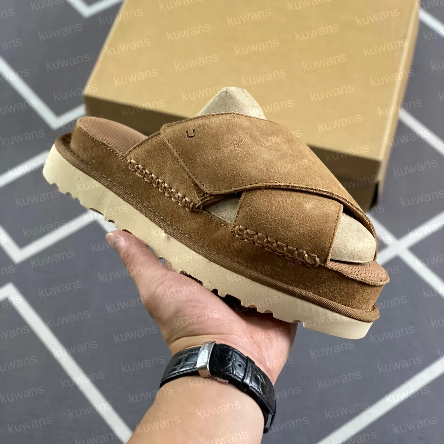 Goldenstar Designer Clog Overland Sheepskin Slippers Boston Style Beach ...