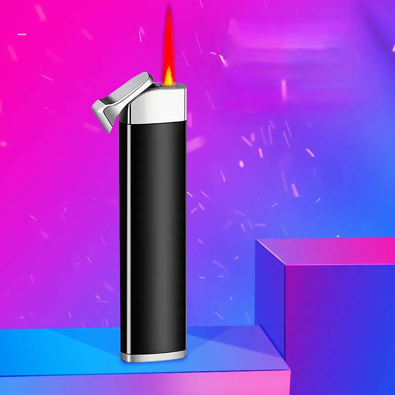 New Red Flame No Gas Lighter Mini Cigarette Cigar Gift OON9 From ...