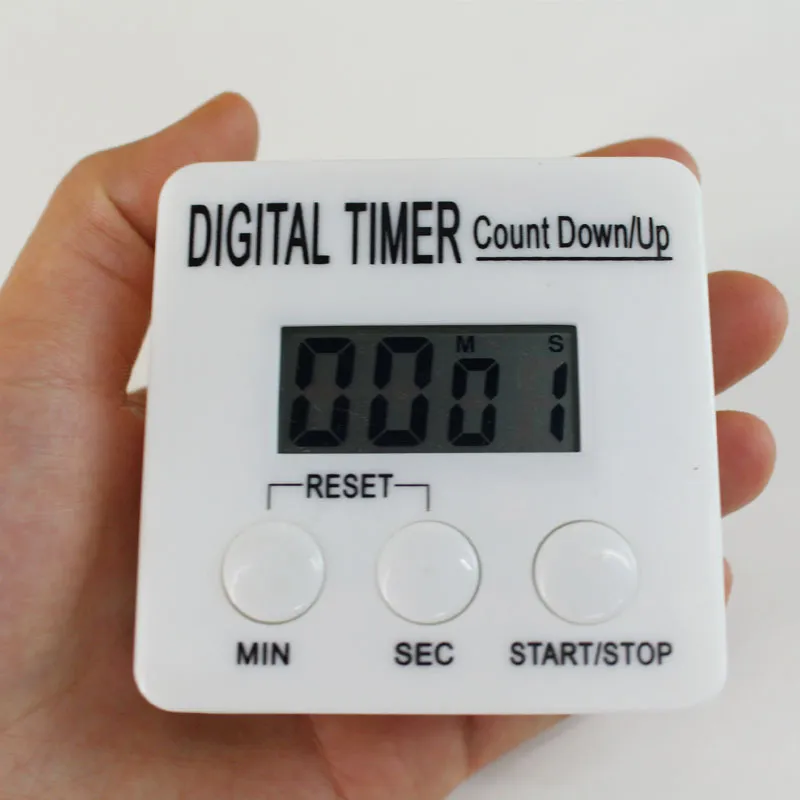 Compact Digital Kitchen Timer With Countdown Display 68x68x15mm Square ...