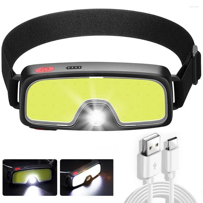DHgate.com:XPE Rechargeable COB Headlamp with USB Charging for Outdoor ...