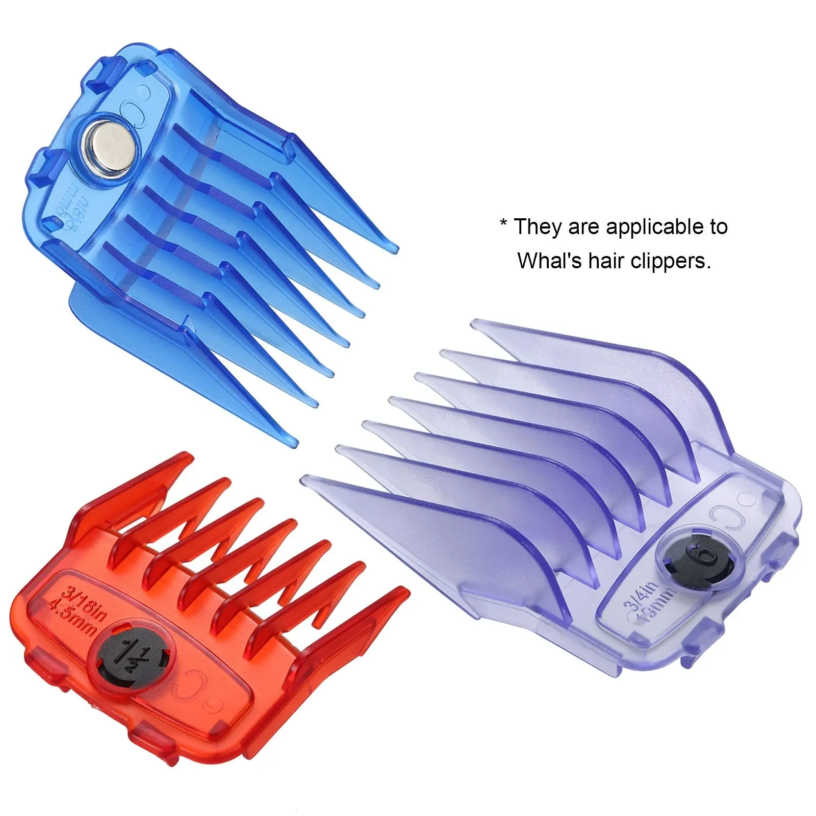 DHgate.com:10-Piece Magnetic Hair Clipper Guide Combs: Colorful Plastic ...