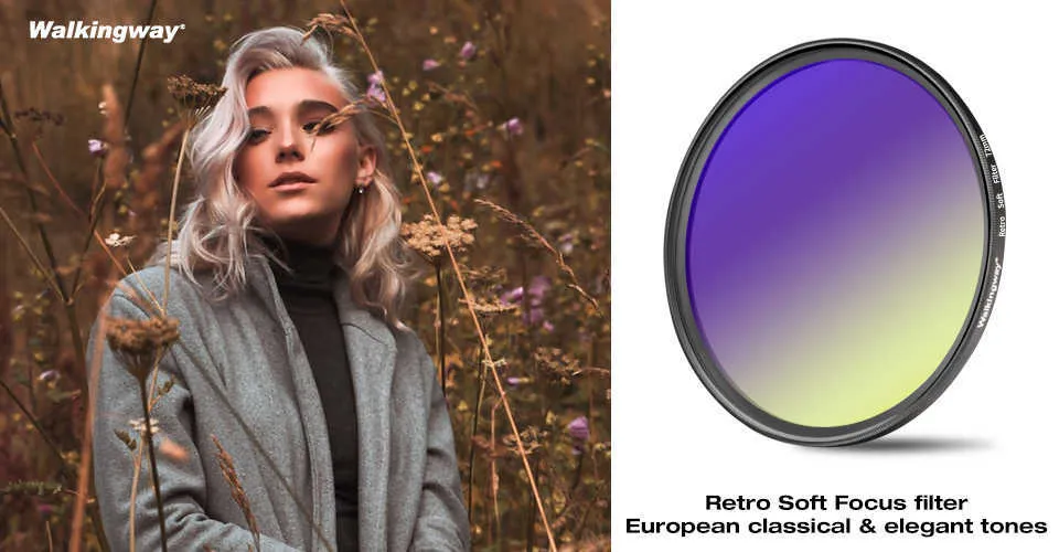 Blue Rainbow Circular Lens Flare Filter Gold Streaks Effect For Nikon, Fuji, Olympus Cameras ...