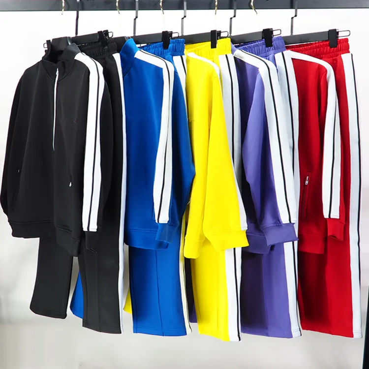 Designer Tracksuit Mens Tracksuits Women Sweatsuit Side Stripe Ribbon ...