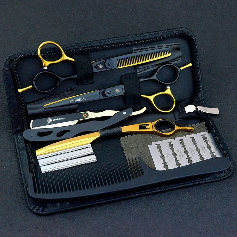 Professional Japanese Hair Cutting Scissors Set - Barber Shears, Thinning Scissors, Razor Edge ...