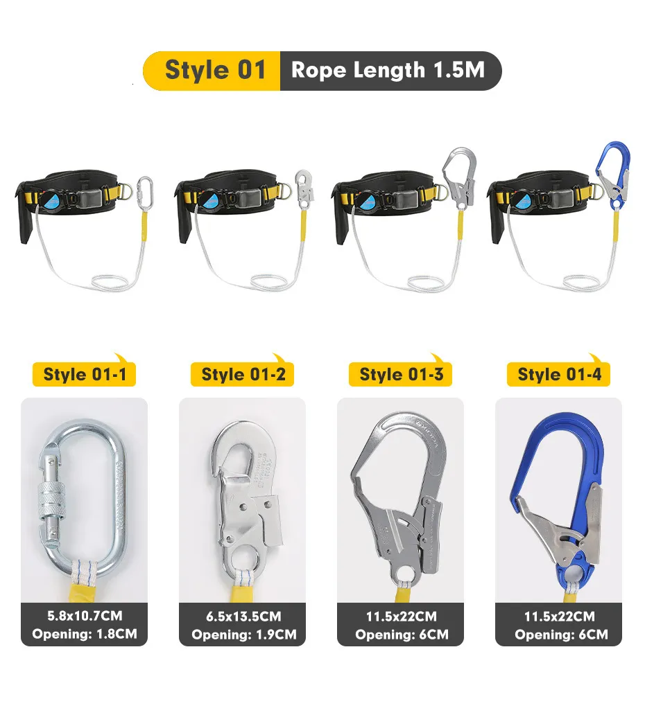 Retractable Fall Arrest Harness: Climbing Rope, Safety Belt, High ...