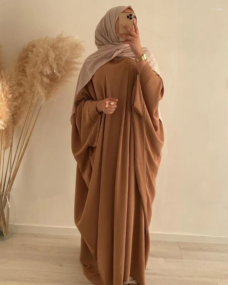 Ramadan Batwing Abaya Dress One Piece Prayer Abjaya For Women Dubai