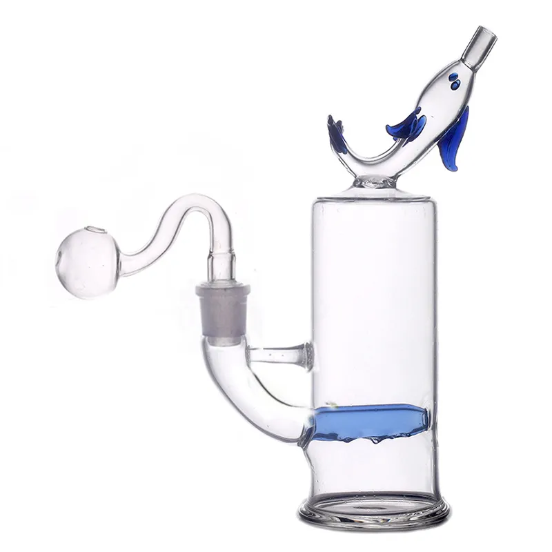 Glass Oil Burner Bong Hookahs Oil Dab Rigs Dolphin Mouthpiece Lip ...