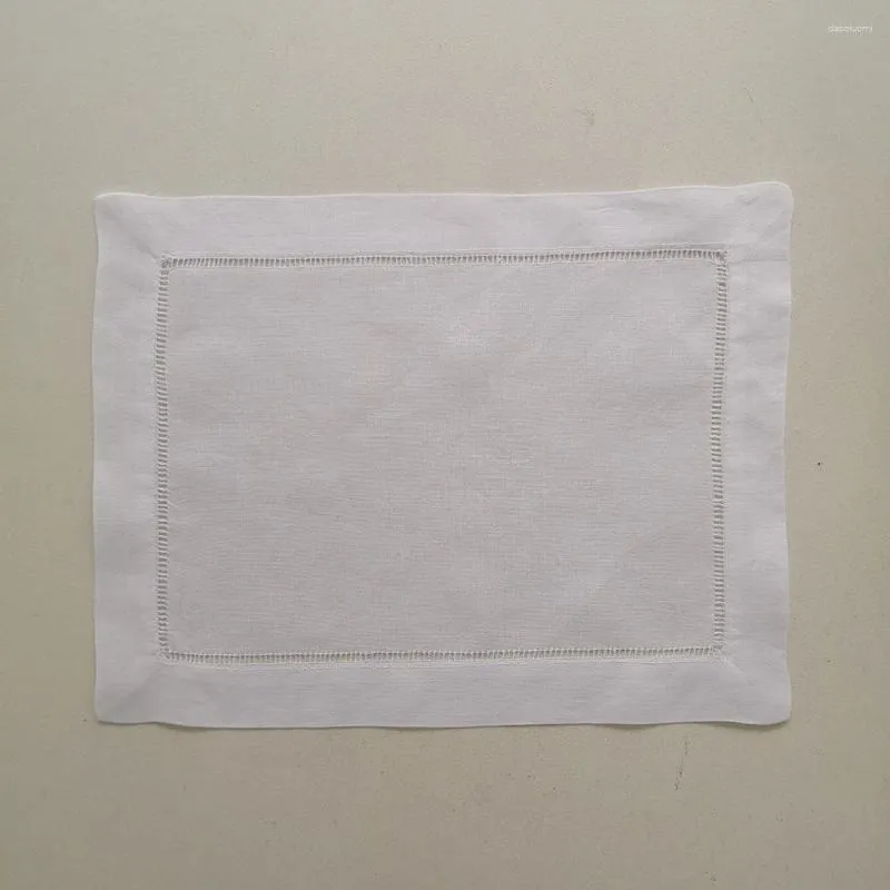 DHgate.com:12-Piece White Ramie Ladder Hemstitch Cocktail Napkins for ...