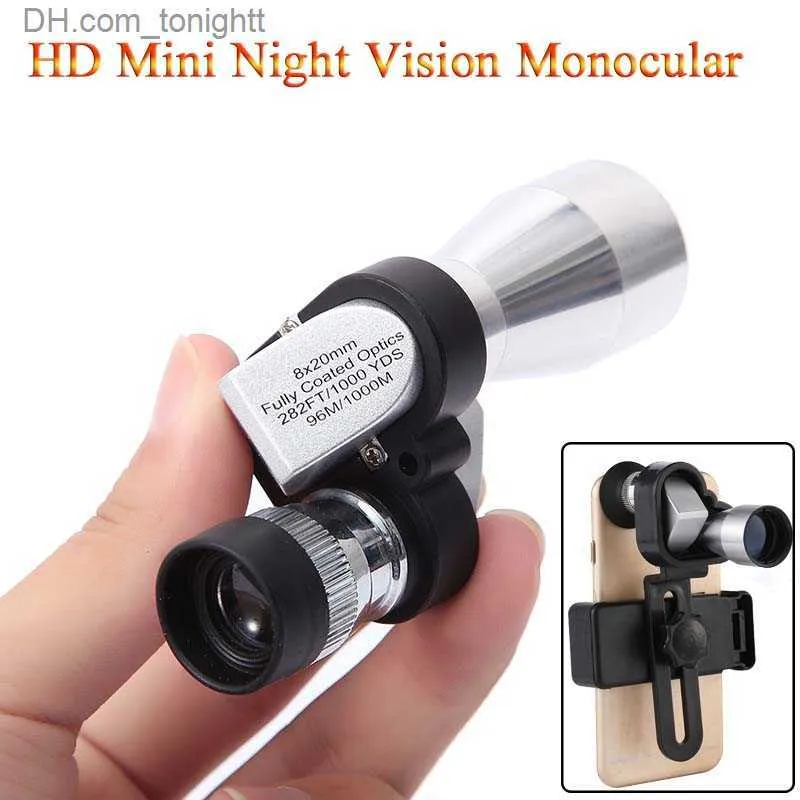 Mini Pocket Monocular Telescope HD Low Night Vision for Hunting Camping ...