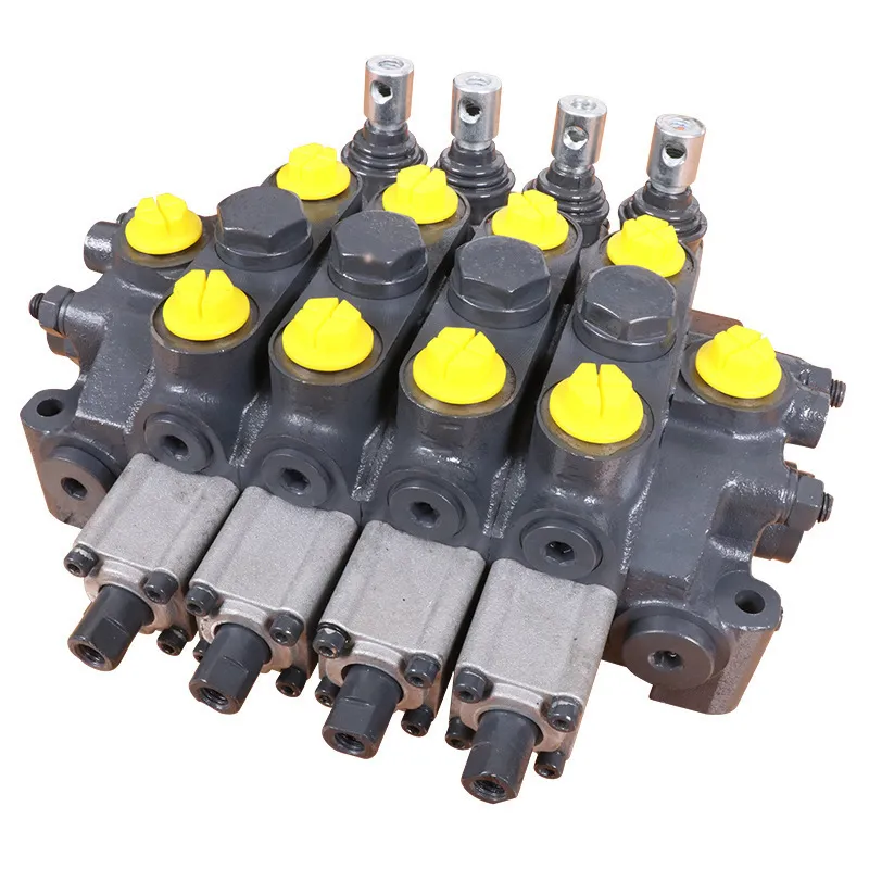 4 Inch One Way Valve Hydraulic Multiplexing Distributor: 4 Section ...