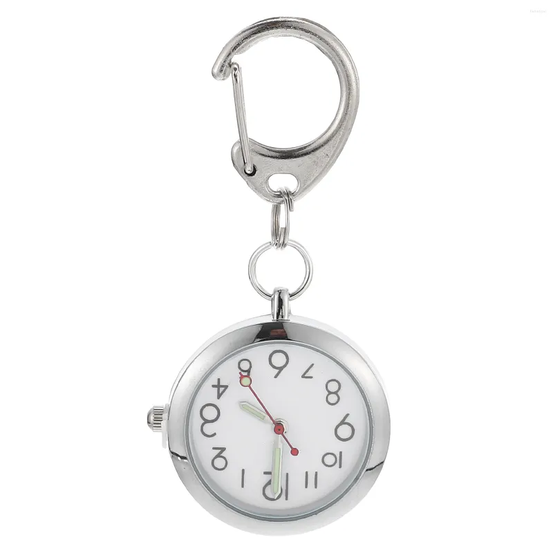 Pocket Watch With Alarm For Men And Women Stainless Steel Digital ...