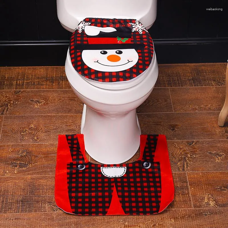 DHgate.com:2-Piece Christmas Santa Toilet Seat Covers - Festive ...