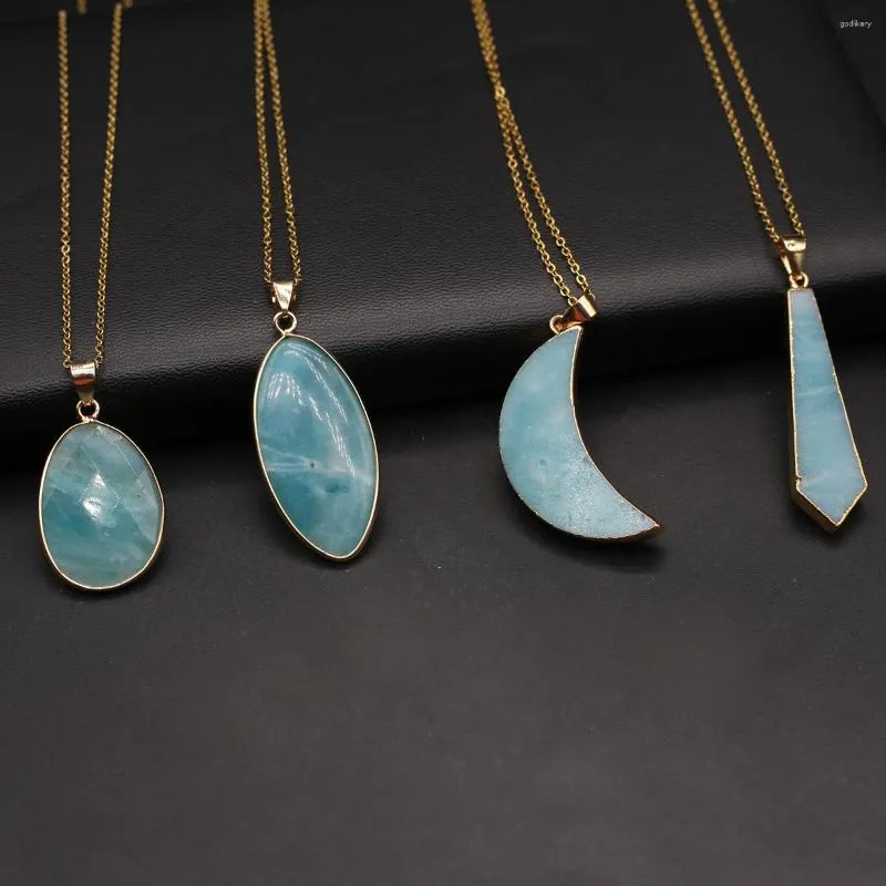 Natural Stone Amazonite Pendant With Semi Precious Amazonite Stone And ...