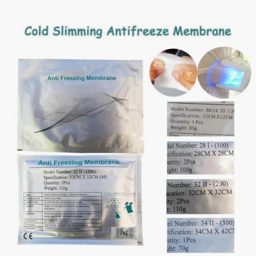 Anti-Freeze Membrane Pads - Cryotherapy Body Sculpting, Slimming ...