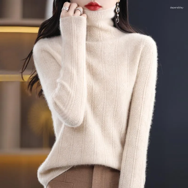 Luxury Cashmere Sweater for Women - High-End Wool Knitwear, Warm ...