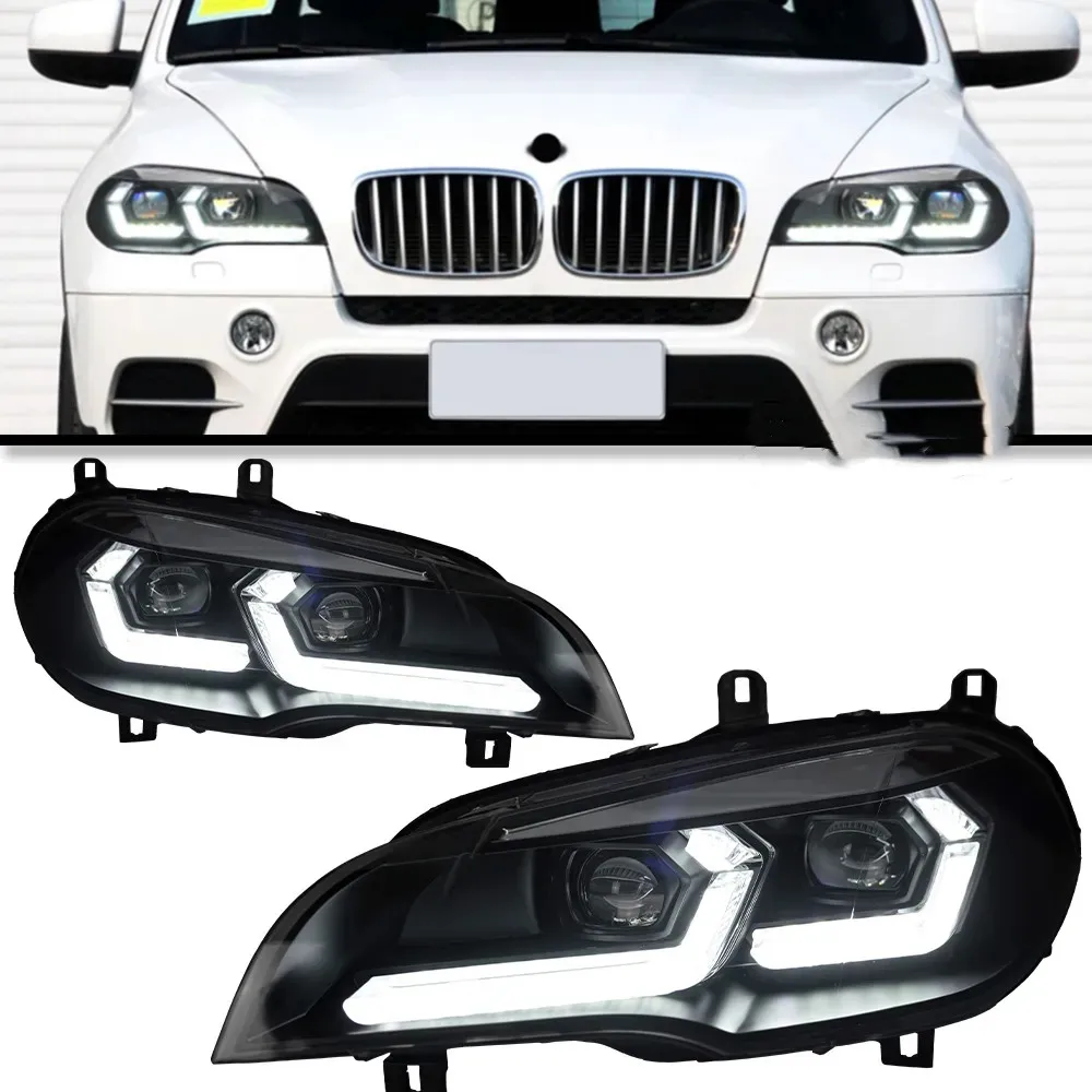 DHgate.com:E70 LED Headlights with Double L 20-22 Style DRLs - Stylish ...