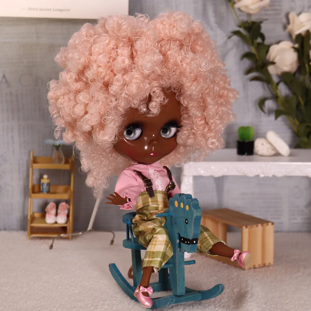 Icy Dbs Blyth Laverne Cox Barbie Doll Super Black Afro Hair Joint Body
