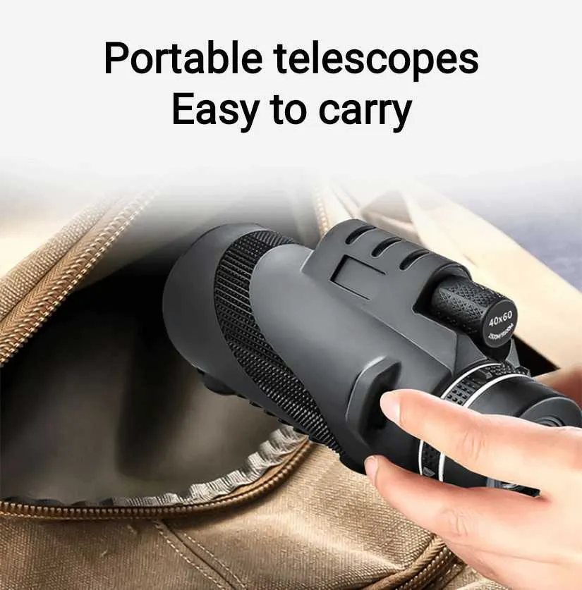 Telescopes Portable Zoom HD 5000M Folding Mini Handheld Telescope for ...