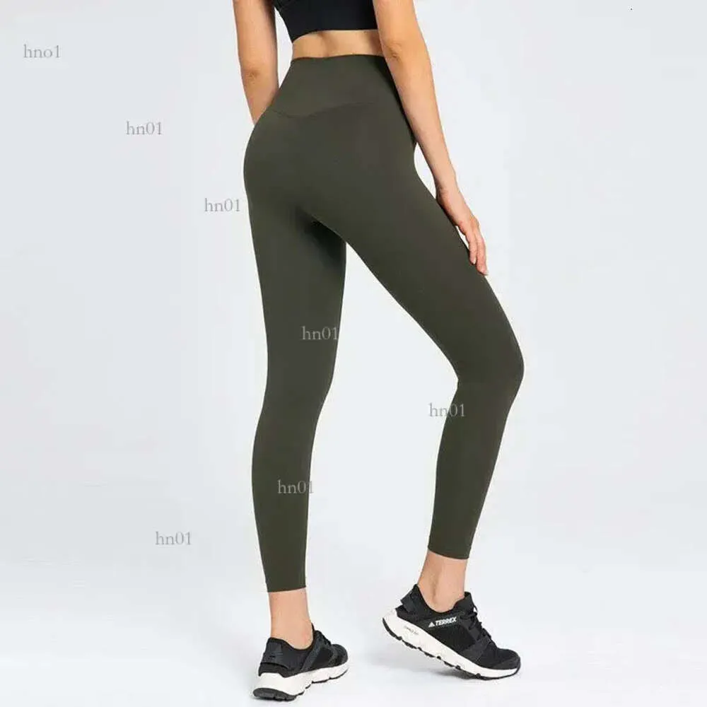 High Waist Yoga Leggings - Women's Knee Length Workout Pants, Elastic ...