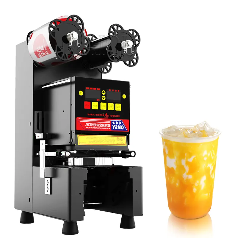 220V Electric Drink Cup Sealer Machine Fully Automatic Heat Sealing ...