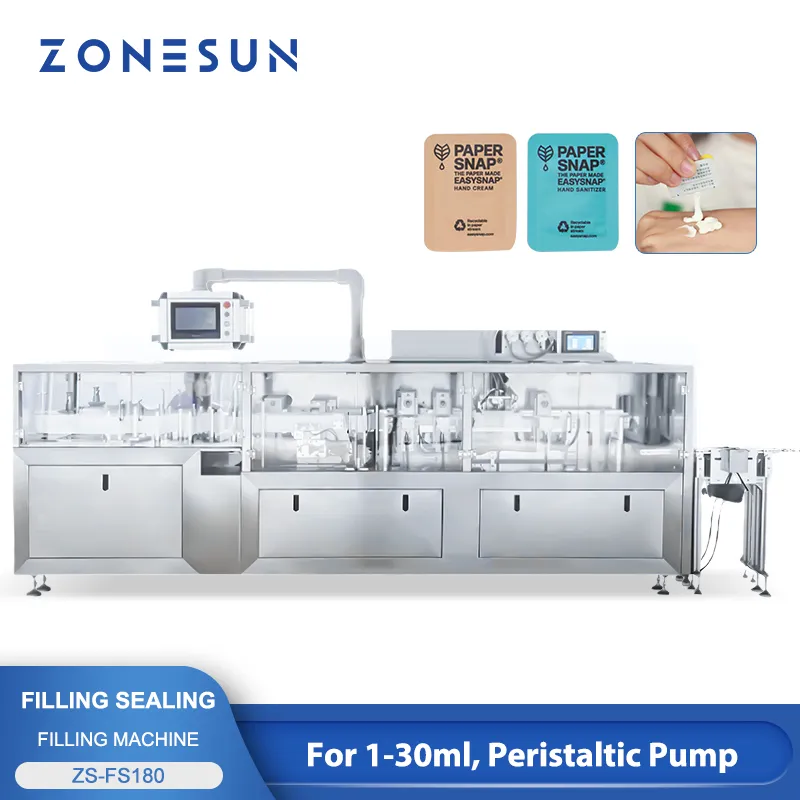 Wholesale ZONESUN Snap Sachet Packaging Machine Fold Squeeze Packets ...