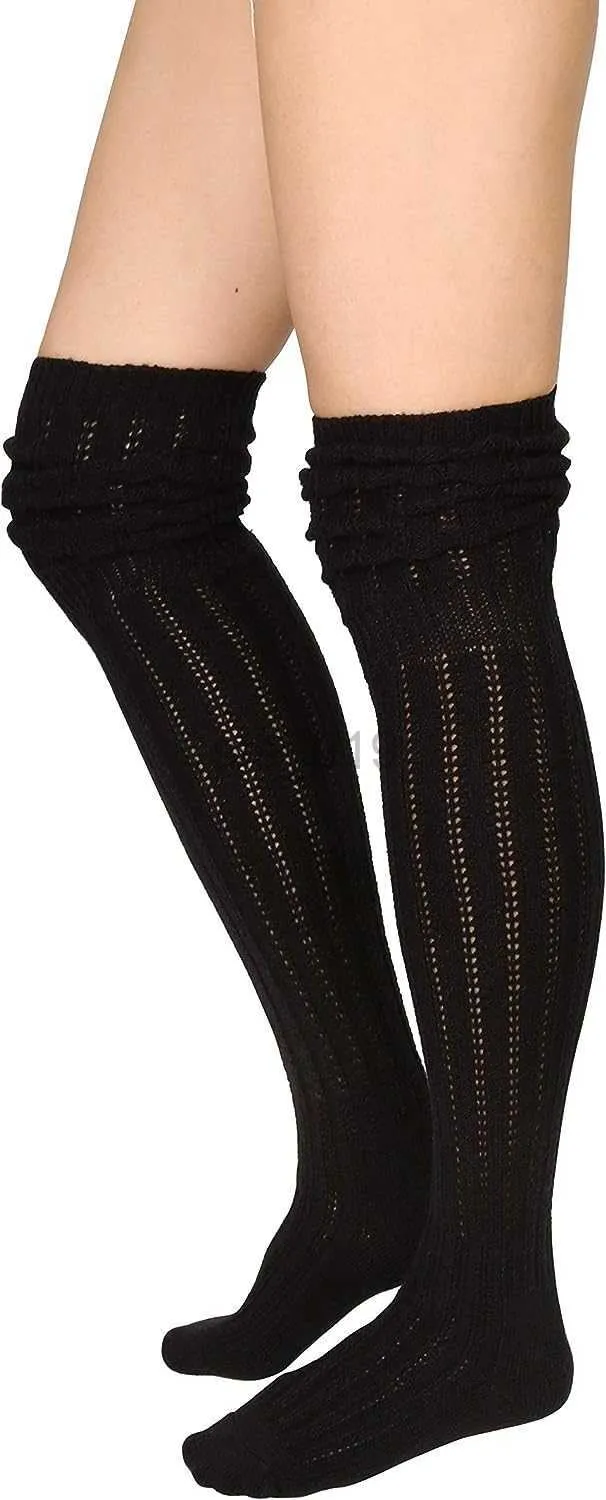 Cozy Knitted Over Knee Boot Socks for Winter Warmth and Style from ...