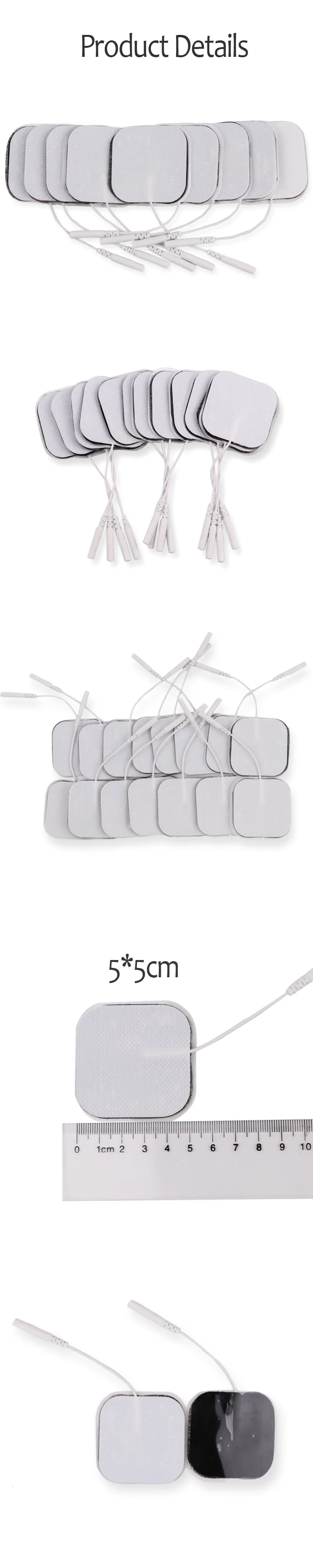TENS Electrode Pads: Reusable Gel Patches For Muscle Stimulator Full ...