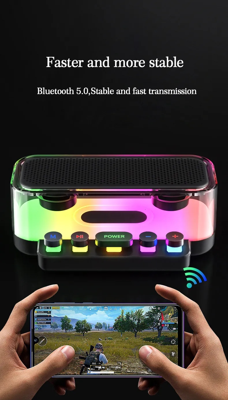Portable Sers Wireless Gaming Ser Stereo Subwoofer Bluetooth 50 Rgb ...