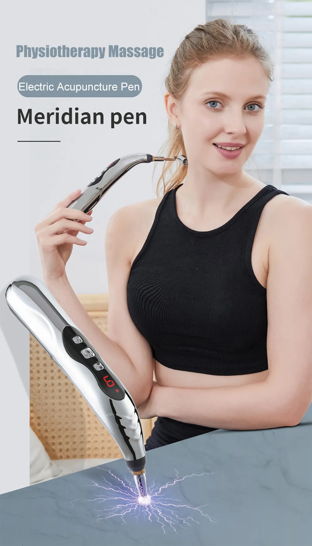 DHgate.com:5-Head Electric Acupuncture Pen: Rechargeable Laser Therapy ...