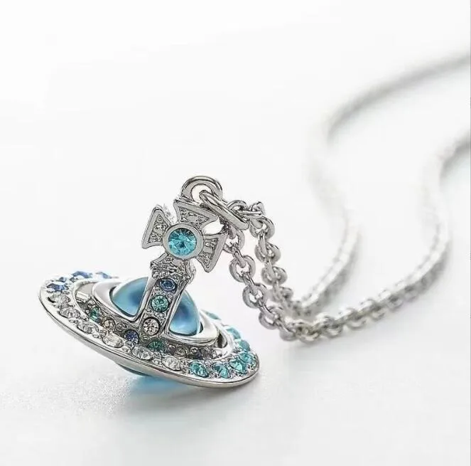 DHgate.com:Silver Blue Bead Gradient Blue White Diamond Space Planet ...