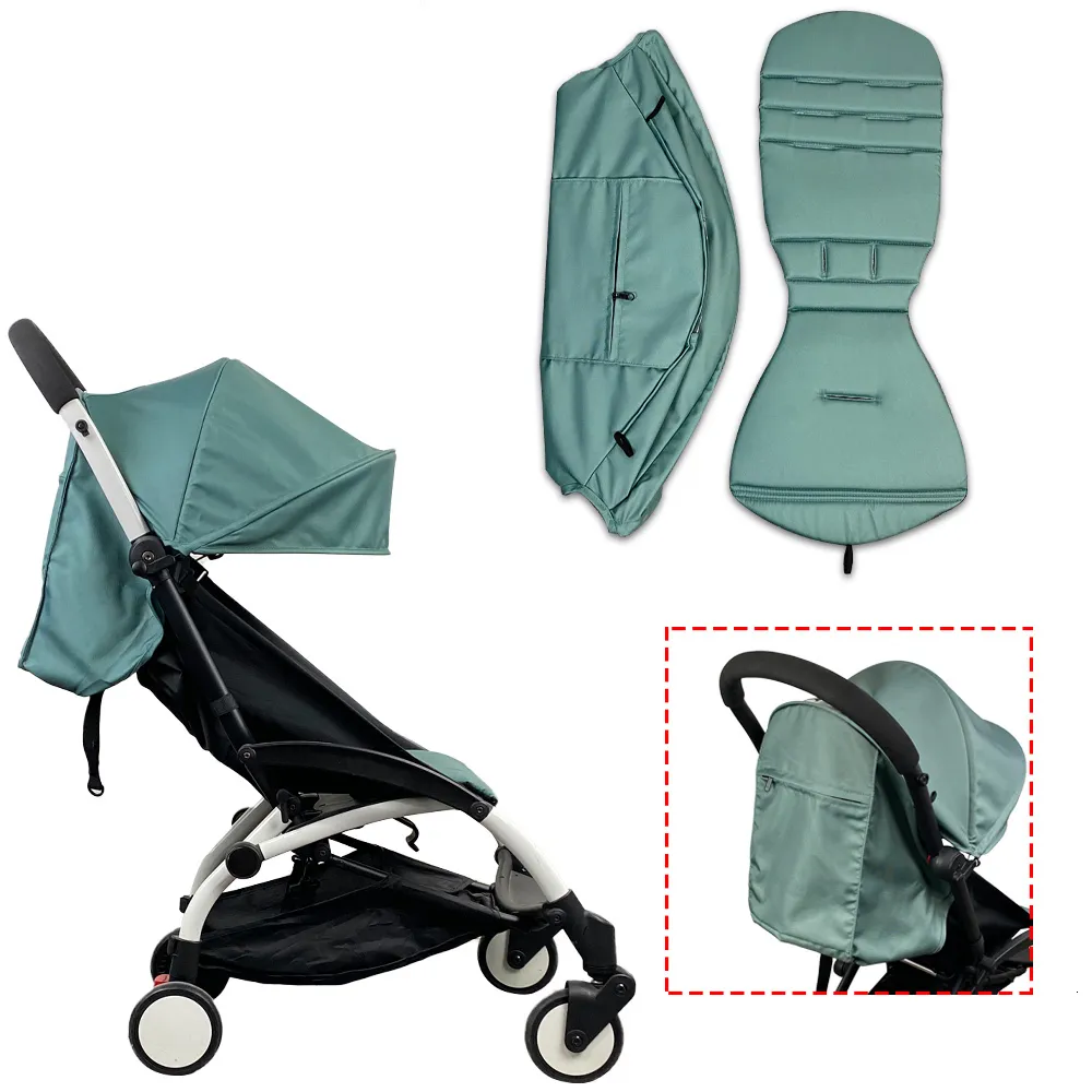 Babyzen YOYO2 Yoya Stroller Seat Pad Canopy Cover Mat with Back Zipper ...