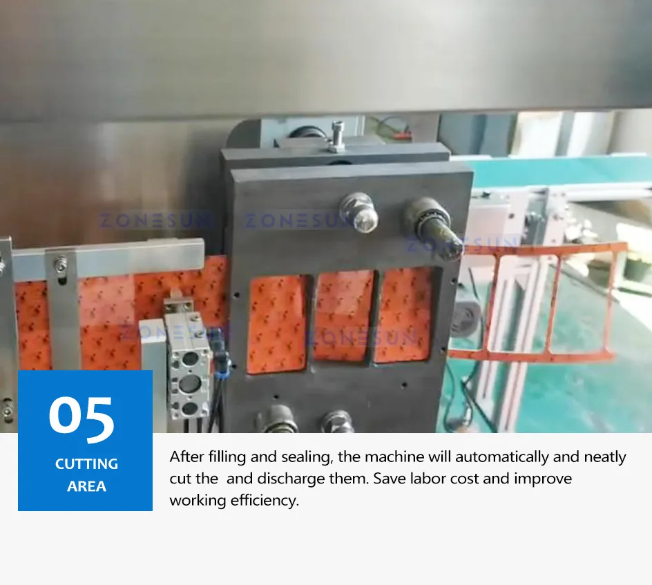 Wholesale ZONESUN Snap Sachet Packaging Machine Fold Squeeze Packets ...