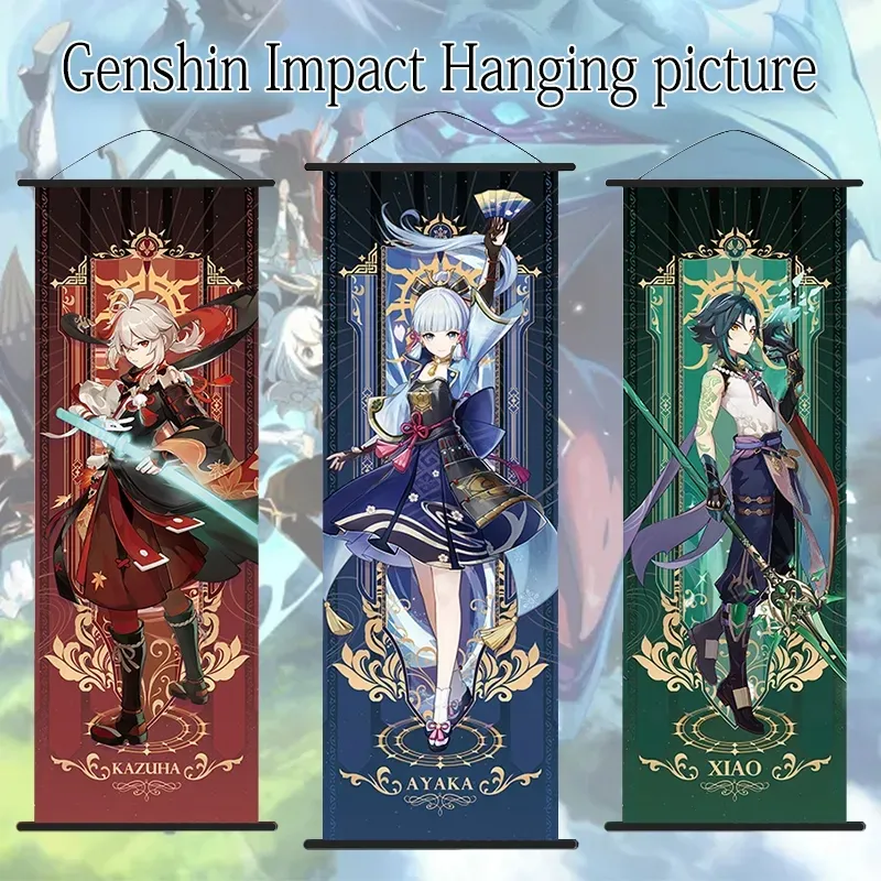DHgate.com:Anime Game Character Beautiful Girl Scroll Canvas Wall ...