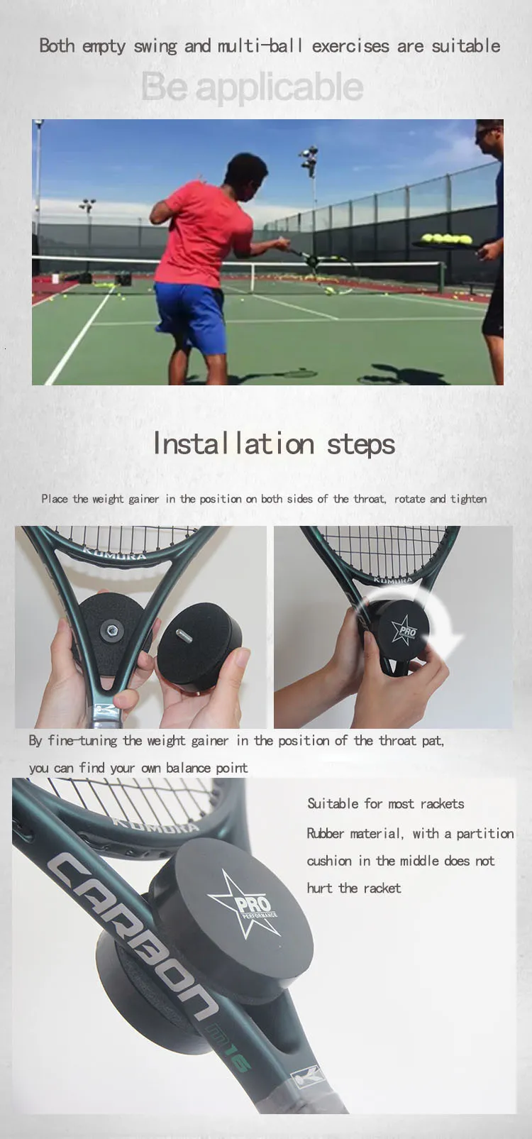 DHgate.com:Badminton Racket, Tennis Exerciser, Weight Gaining Racket ...