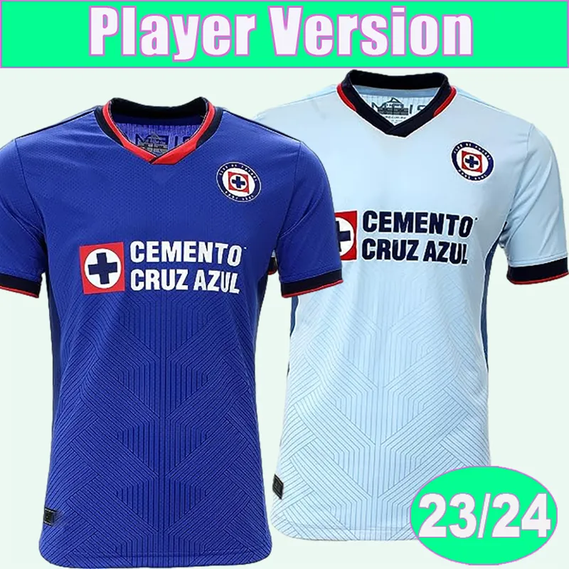 23 24 Cruz Azul Mens Player Version Soccer Jerseys ANTUNA GIMENEZ TABO ...