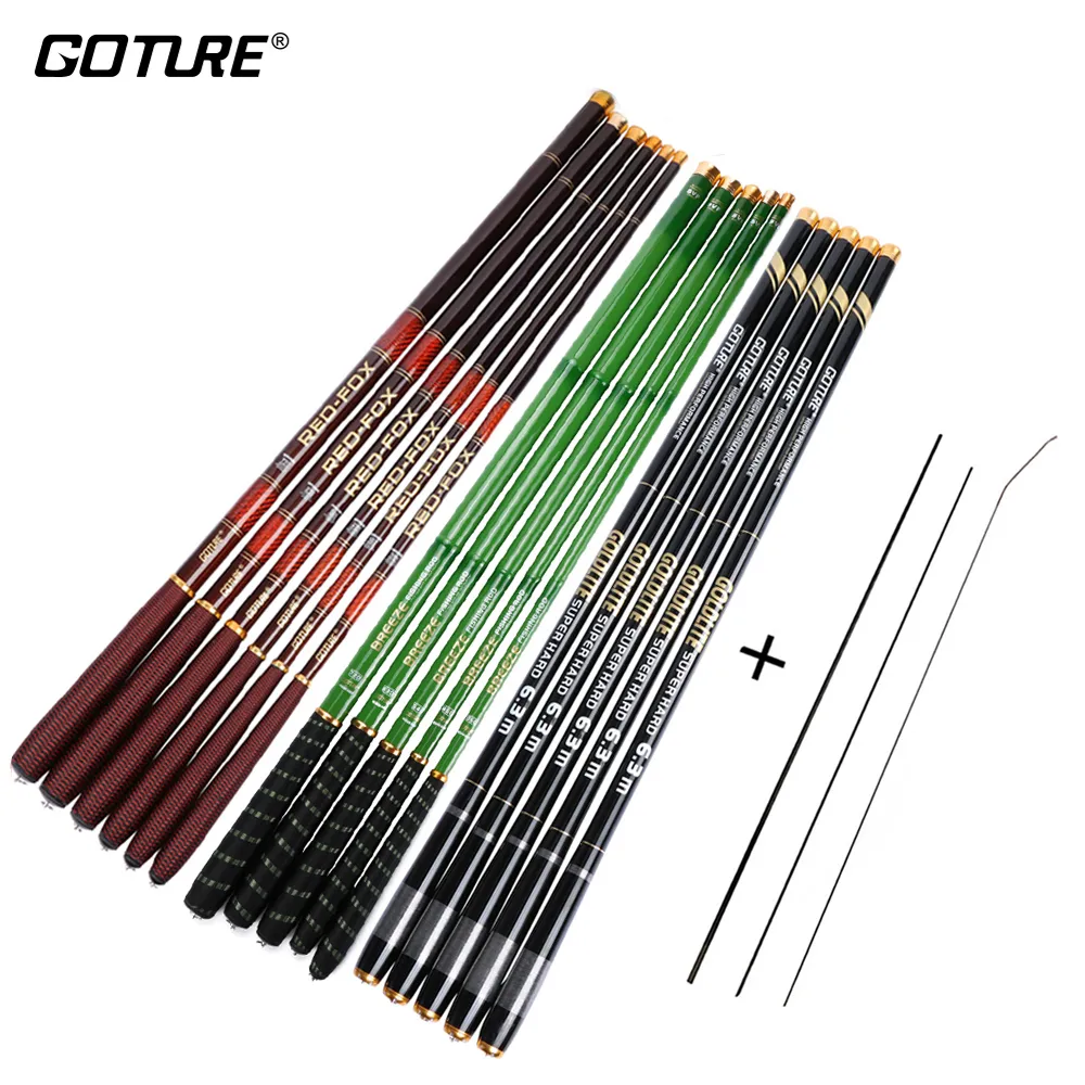 Ultralight Fishing Rod Goture Carbon Fiber Telescopic Rod: Portable ...