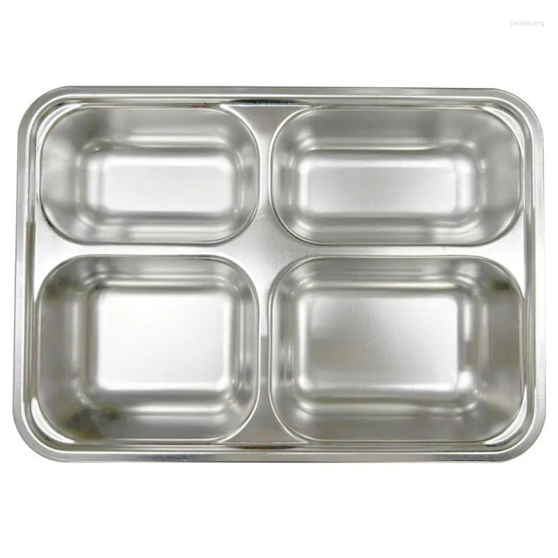 DHgate.com:Stainless Steel Divided Plates, 4 Compartment Lunch ...