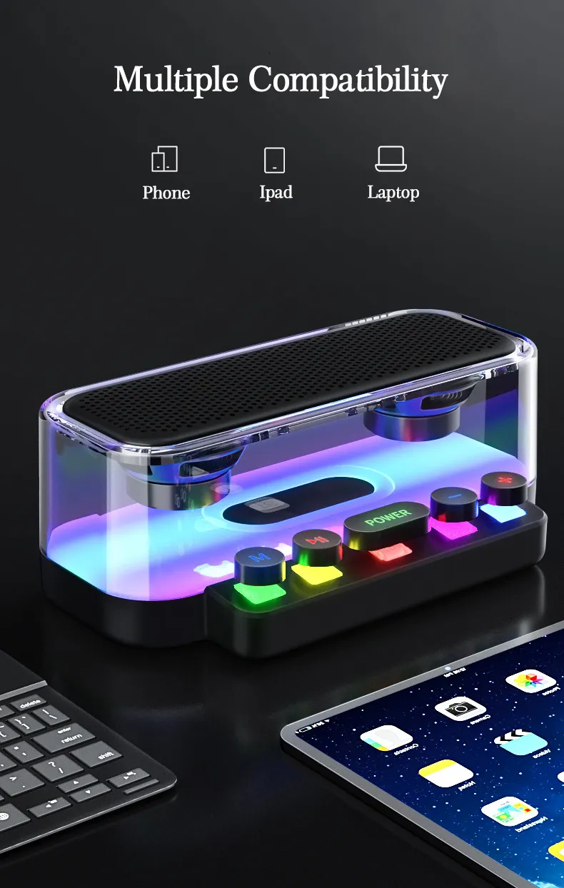 Portable Sers Wireless Gaming Ser Stereo Subwoofer Bluetooth 50 Rgb ...